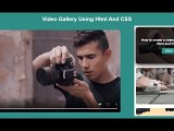 How To Create Video Gallery Using Html Css Javascript