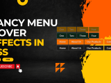 Fancy Menu Hover Effects Code With Ubes
