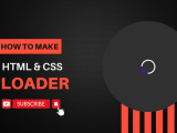 Loader In Html Css Code With Ubes
