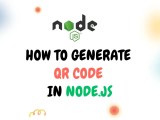 How To Generate Qr Code In Node Js