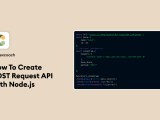 How To Create Post Request Api With Node Js Codexcoach