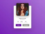 Interactive Profile Card Design With Css Animations Codeymaze