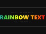 Pure Css Magic Glowing Rainbow Text Animation Codeymaze