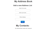 Address Book In Javascript With Source Code Download Free Projects