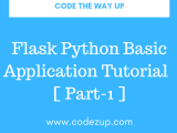 Flask Python Basic Application Tutorial Part 1 Codez Up