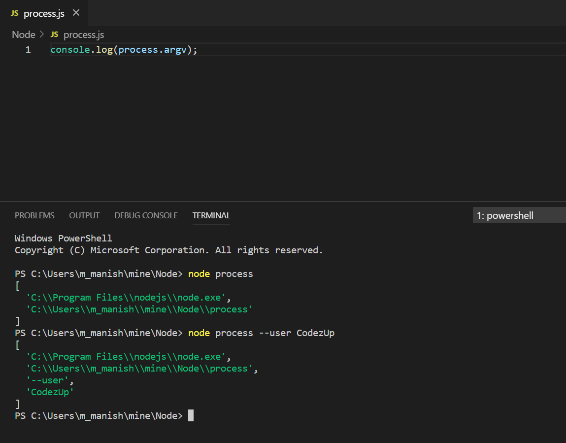 The functionality of Process Object with Example | Node.js | Codez Up