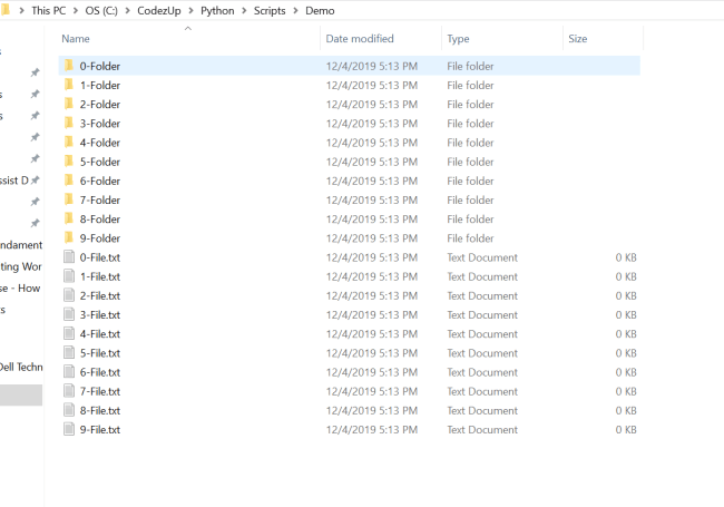 Create folders and manipulate using OS Module - Python | Codez Up