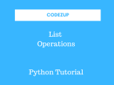 List Operations In Python Codez Up
