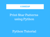 Print Star Patterns Using Python Codez Up