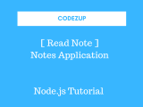 Read Note In Notes Application Node Js Codez Up