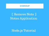 Remove Note In Notes Application Node Js Codez Up