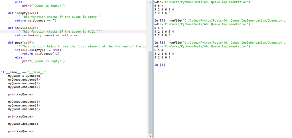 Write a Program to implement Queue Class - Python | Codez Up