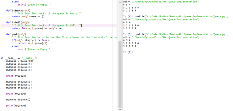 Write a Program to implement Queue Class - Python | Codez Up