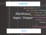 Filewriter In Java File Io Part 2 Codez Up
