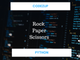 Rock Paper Scissors Implementation In Python Codez Up