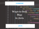 Ways To Sort A Map In Java With Examples Codez Up