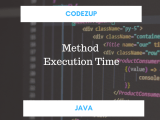 Java Program To Calculate The Method Execution Time Codez Up