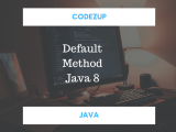 Default Method In Java 8 Tutorial With Example Codez Up