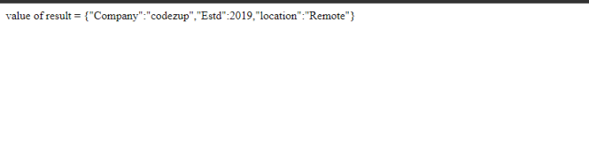 Convert Object to JSON String in JavaScript Example | Codez Up