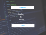 3 Ways To Convert String To Long In Java Program Example Codez Up