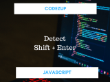 Detect Shift Enter Generate New Line Javascript Example Codez Up
