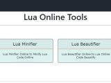 Online Lua Tools