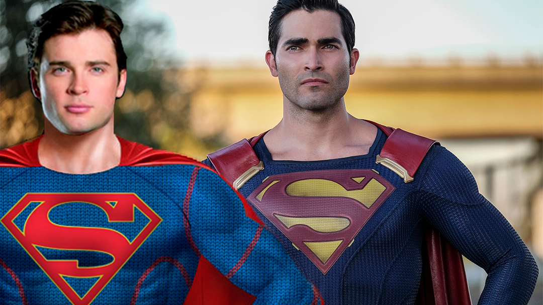 Dos de los más grandes Supeman de la TV reunidos en esta foto oficial ...