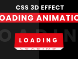 3d Loading Animation Pure Css Coding Artist