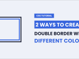 Double Border With Different Colors Css Coding Artist