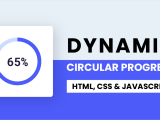 Dynamic Circular Progress Bar Javascript Coding Artist
