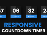 Responsive Countdown To A Certain Date Javascript Coding Artist