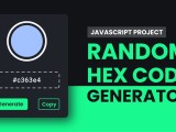 Random Hex Code Generator Javascript Project Coding Artist