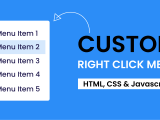 Custom Right Click Context Menu Javascript Coding Artist