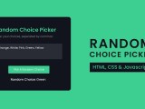Random Choice Picker Coding Artist