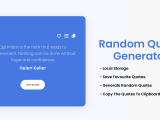 Random Quote Generator With Local Storage Coding Artist