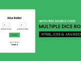 Multiple Dice Roller Coding Artist