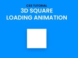 3d Square Loading Animation With Css Coding Artist