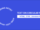 Circular Text Html Css Javascript Coding Artist