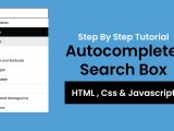 Autocomplete Search Bar Using Html Css Javascript Coding Artist