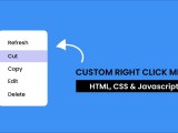 Custom Right Click Menu Html Css Javascript Coding Artist