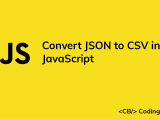 How To Convert Json To Csv In Javascript Coding Beauty