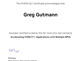 Nvidia Dli Workshop Certificates