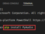 How To Install Pyaudio In Visual Studio Code Coding Campus