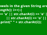 Java Program To Print Vowels In A String 2 Easy Programs