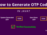 2 Best Ways To Generate Otp Code In Java Codingface