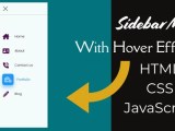 How To Create A Responsive And Stylish Sidebar Menu With Hover Effect