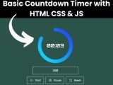 How To Create Basic Countdown Timer With Html Css And Javascript