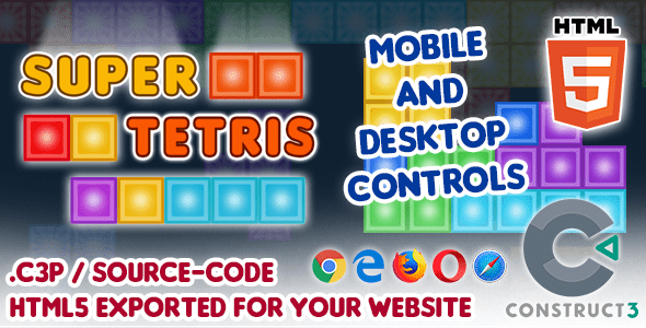 Super Tetris Html5 Construct 3 Game With Source Code Codingmarket 2863