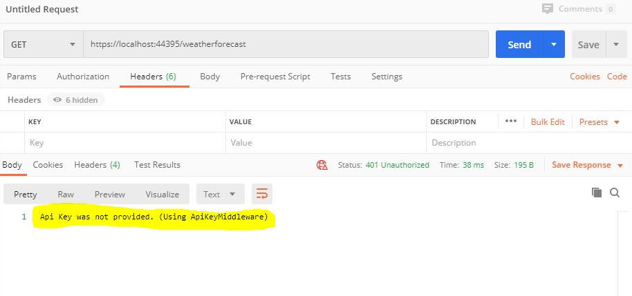 Secure Aspnet Core Web Api Using Api Key Authentication Coding Sonata