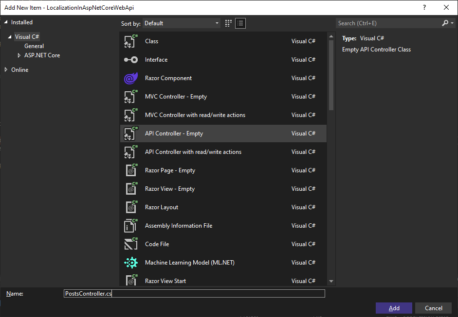 vs2022-empty-api-controller - Coding Sonata